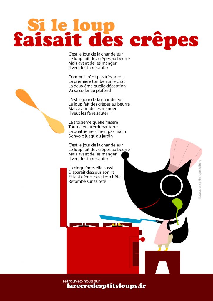 SI LE LOUP FAISAIT DES CRÊPES comptine pour bébé et maternelles